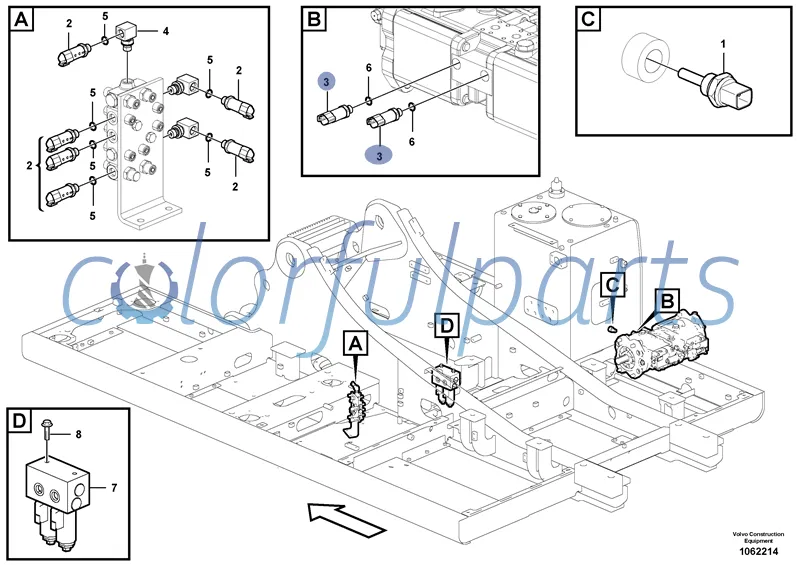 Pressure Sensor VOE17253748 VOE14613051 for VOLVO excavator EC160D ...