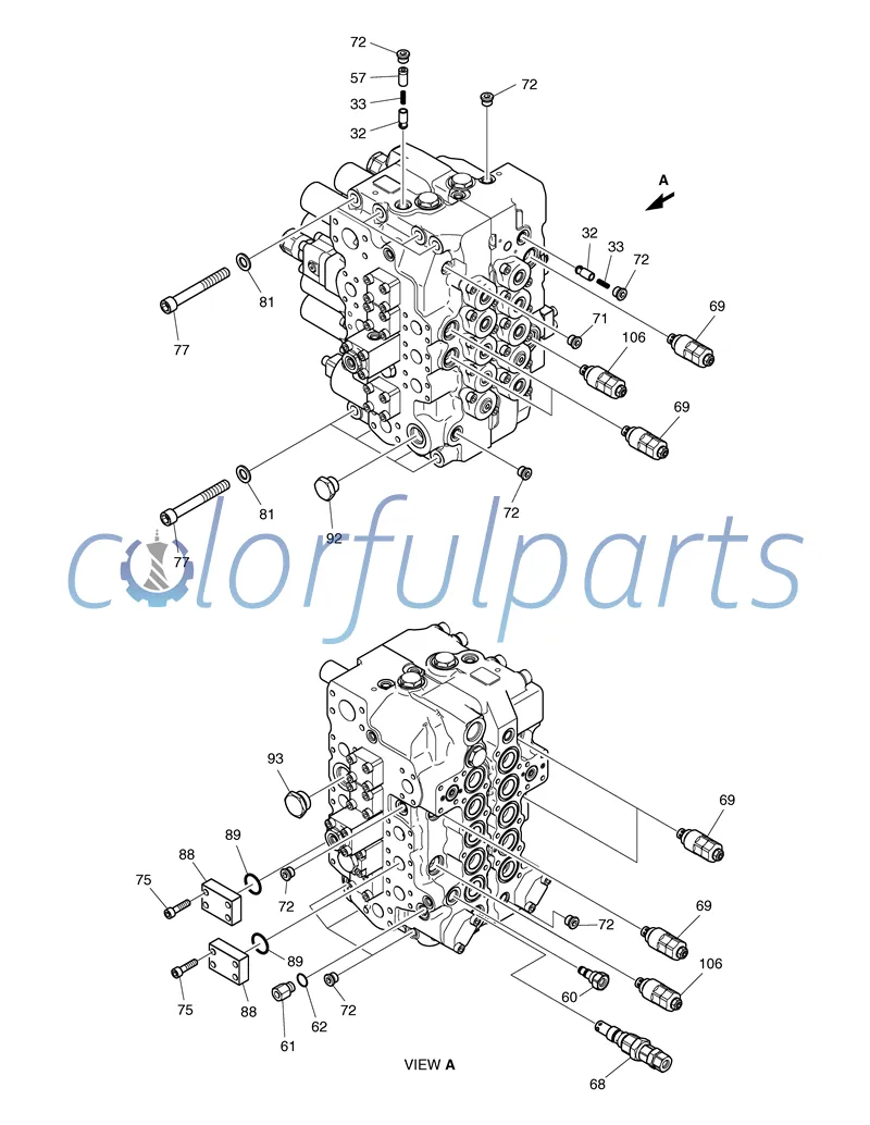 DOOSAN excavator Relief Valve K9001804
