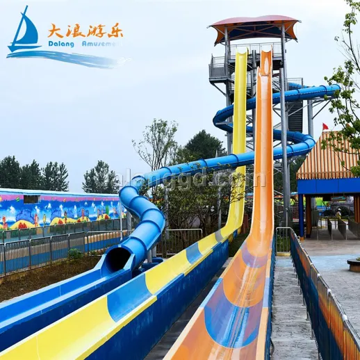 High Speed Fiberglass Water Slide - Maximum Thrills