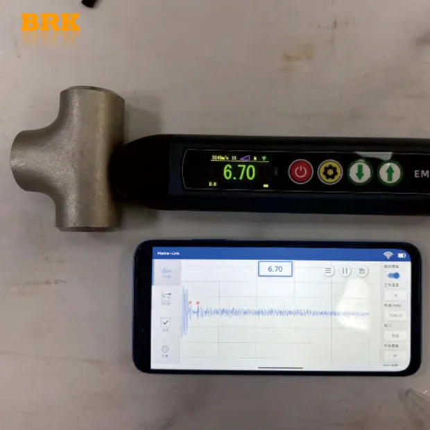 EMAT Thickness Gauge | LCD Color Screen & Non-Contact Measurement
