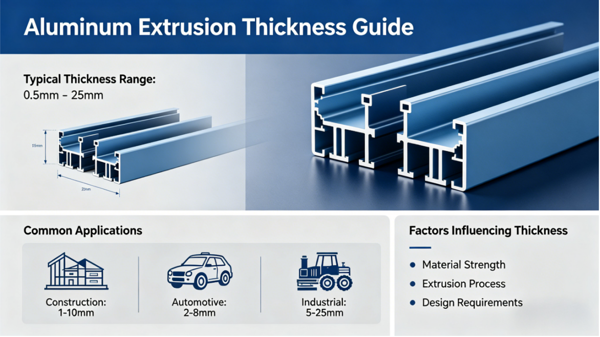 How thick can aluminum extrusions be?