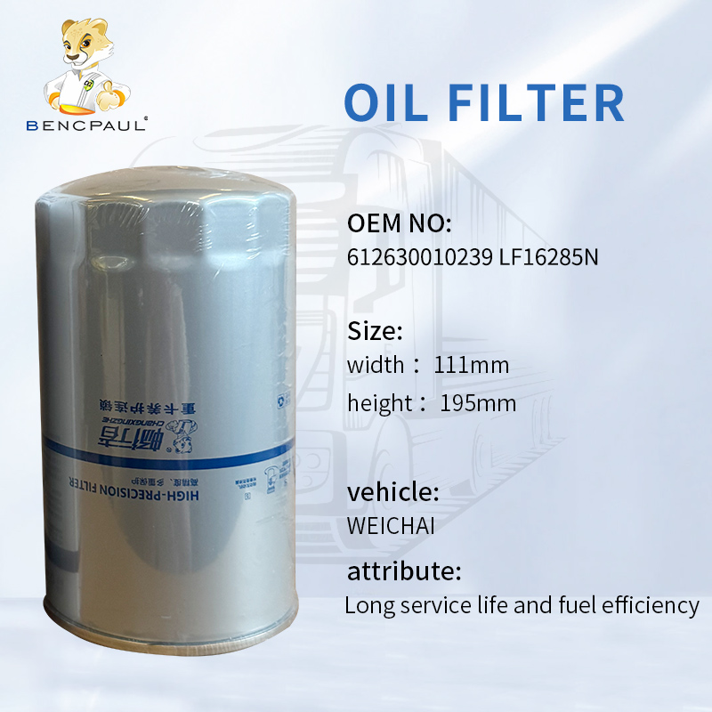 Truck oil filter