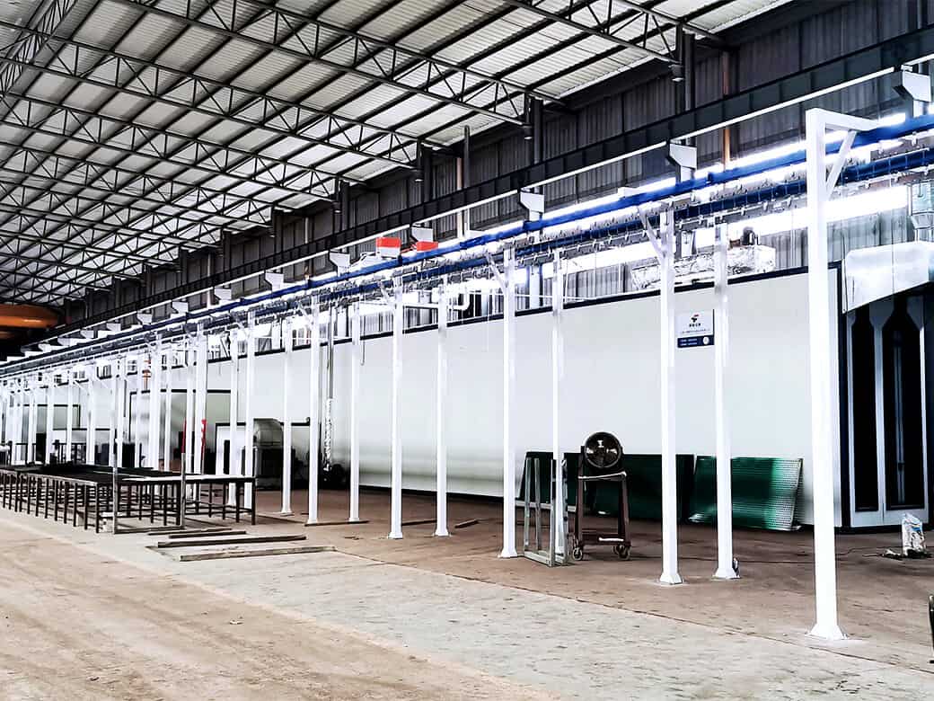 Kenya Aluminum Profile Horizontal Powder Coating Line