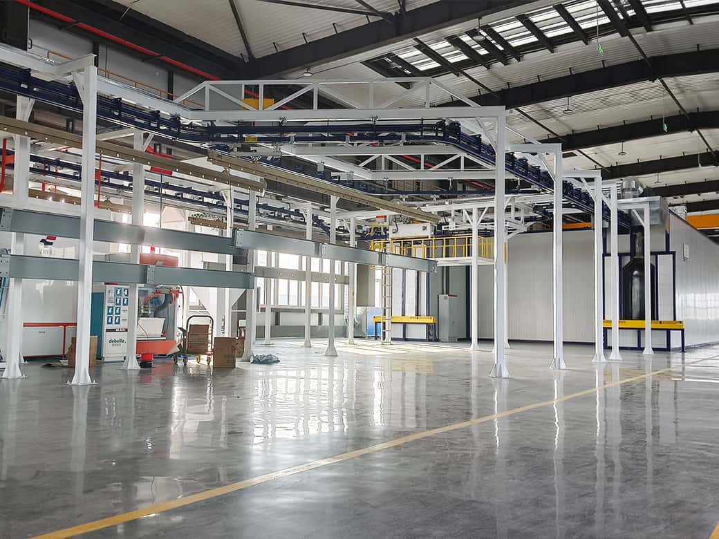 Steel Structure Powder Coating Line