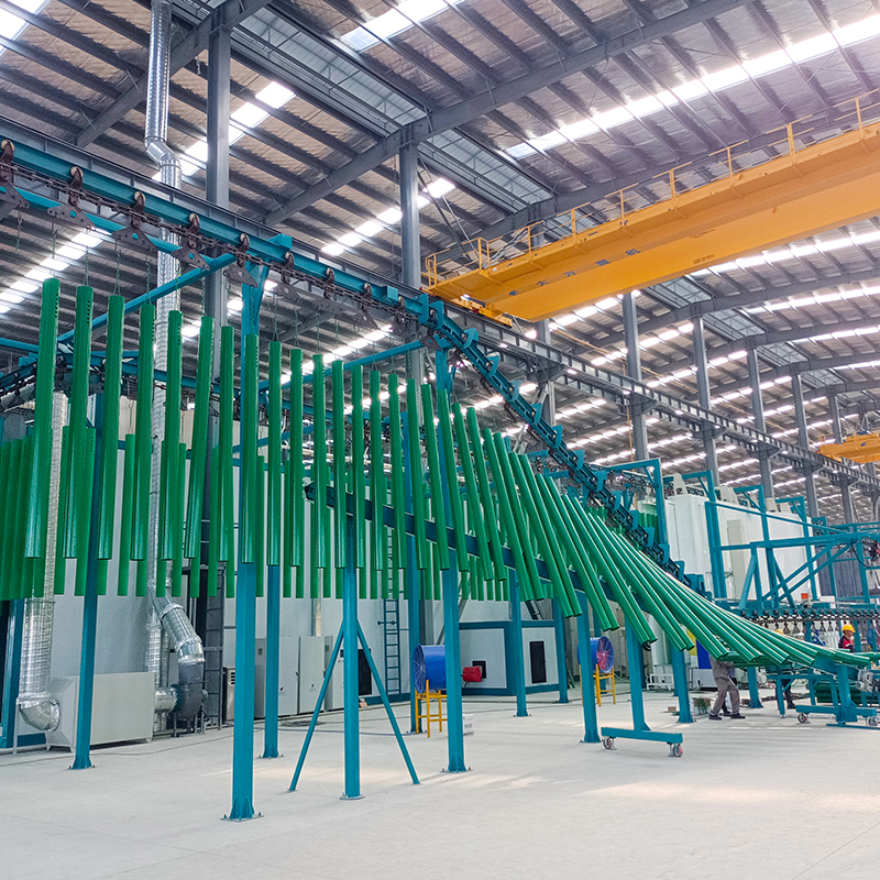 Vertical Powder Coating Line for Aluminium Profiles