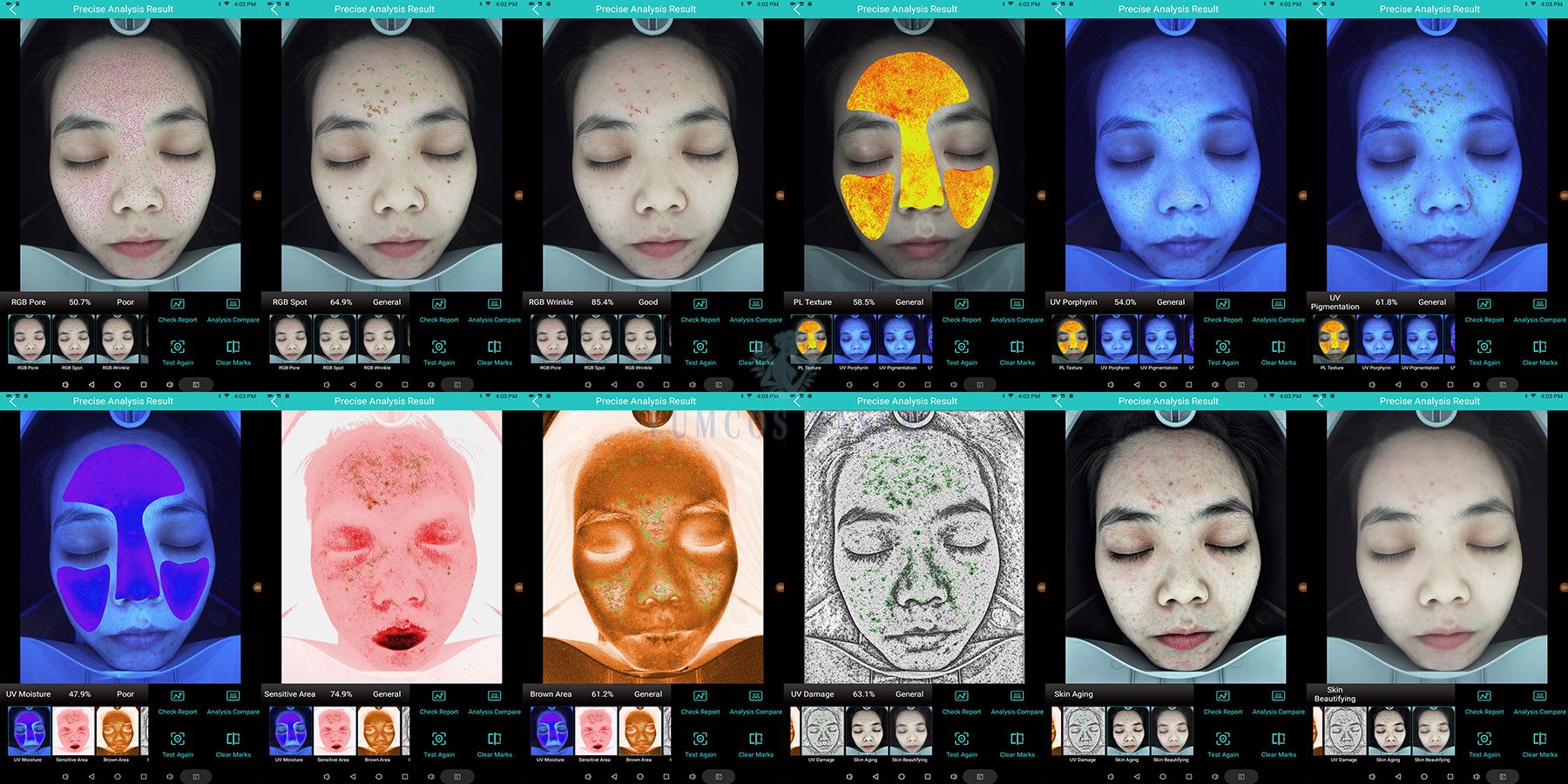 skin analyzer,ai skin analysis,skin care analyzer