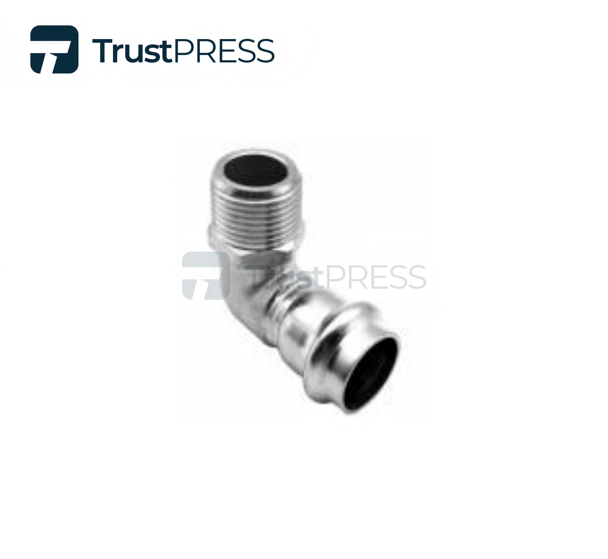 Stainless Steel 90° Male Short Elbow V Profile - TrustPRESS®