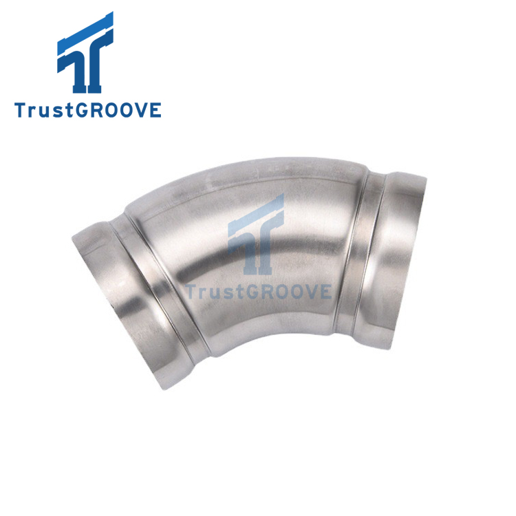 Stainless Steel Grooved 45° Elbow | TrustGROOVE®