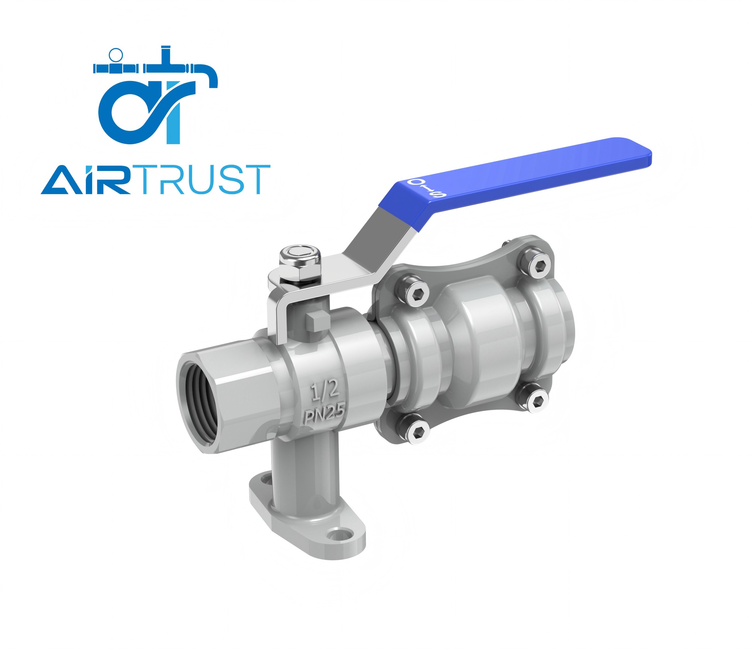 Aluminum Single Plug Internal Thread Ball Valve