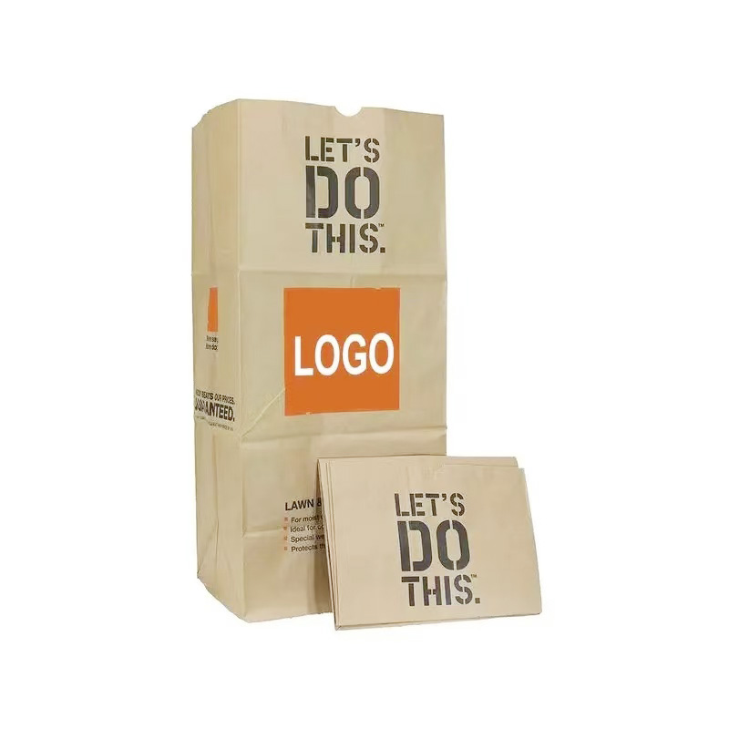 Kraft Paper Block Bottom Bag With Open Top