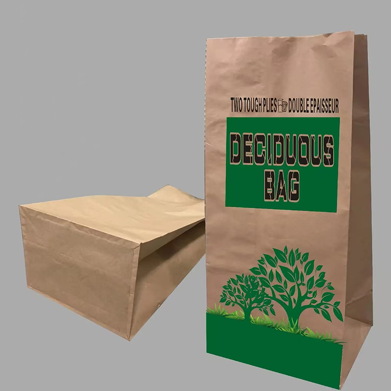 Kraft Paper Block Bottom Bag With Open Top