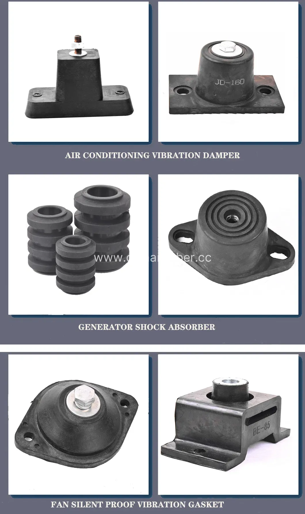 High-Performance Rubber Mounting Isolator for Engine Motor with Shock ...