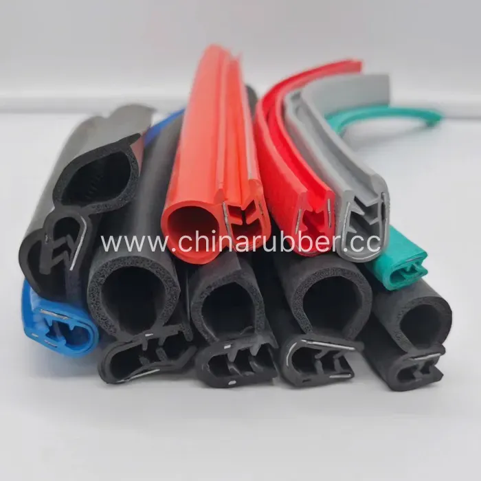 Durable U Shape Rubber Weather Profiles in Black, White & Red for OEM ...