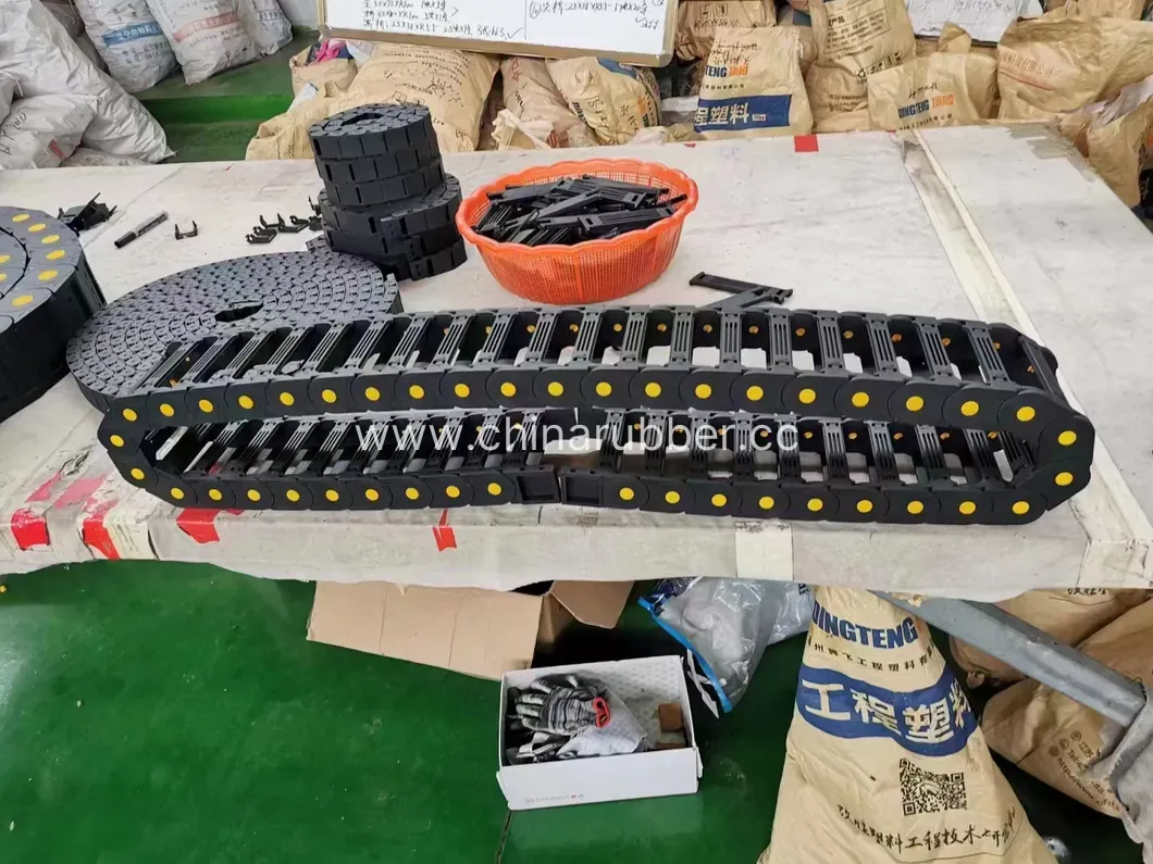 Durable Nylon Plastic Wire Drag Chain for Hydraulic Hose & Cable Management