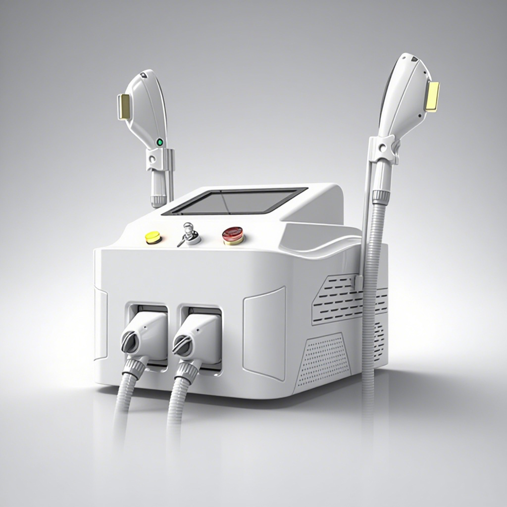 Double Handle IPL SHR Laser Machine for Painless Hair Removal