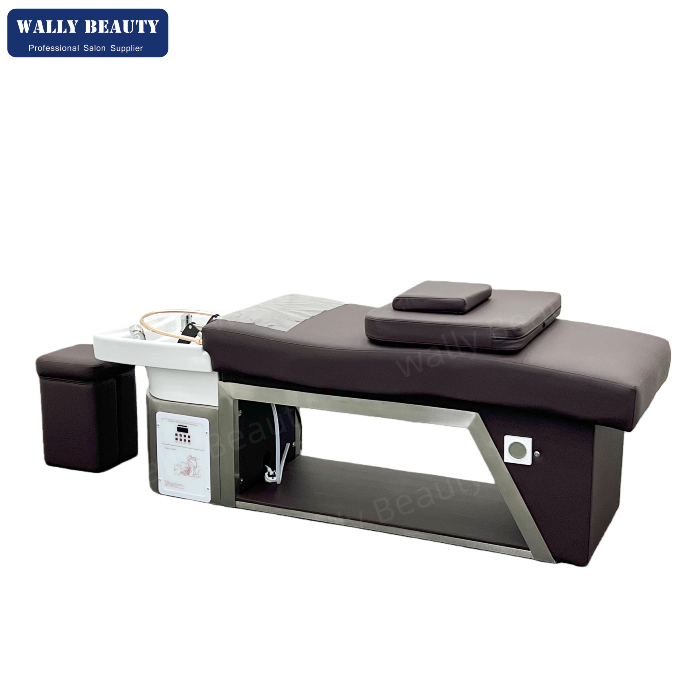 Japanese Head Spa Massage Bed with Fumigation Set and Waterfall Scalp ...