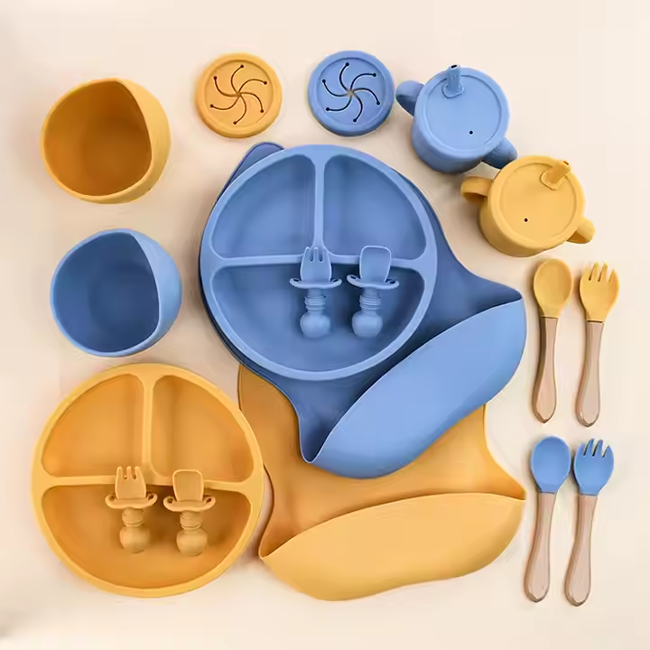 Silicone Baby Feeding Set – Safe, Durable & Easy to Clean for Toddlers