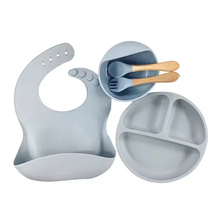 Silicone Baby Feeding Set – Safe, Durable & Easy to Clean for Toddlers