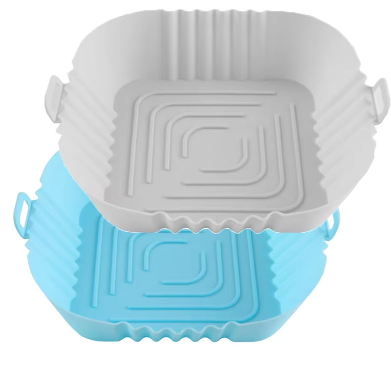 Square Silicone Air Fryer Liners – Reusable Non-Stick Mats