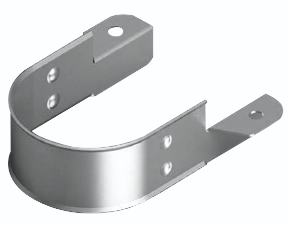 Two-Hole Side Mount Strap - Galvanized Carbon Steel