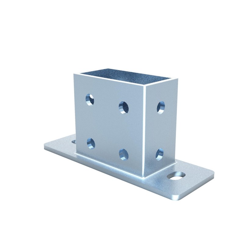 UTT7103 Strut Base Plate - Galvanized Steel for HVAC