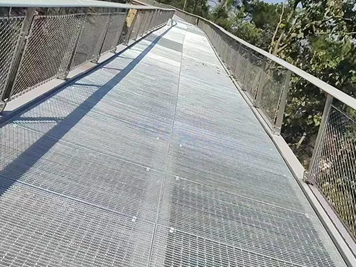 Platform steel grid plate