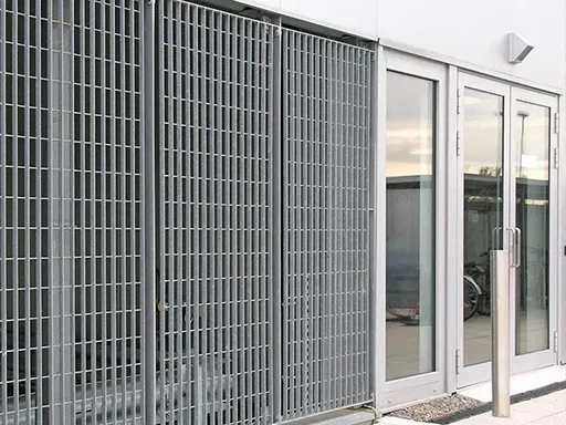 Platform steel grid plate