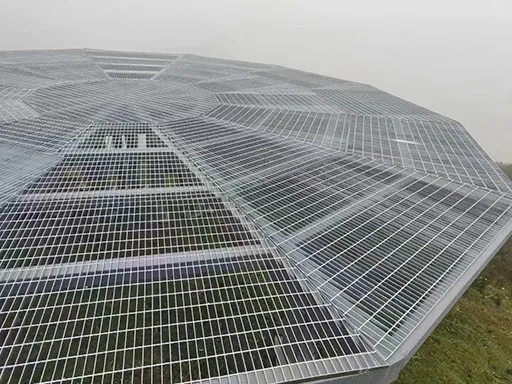 Platform steel grid plate
