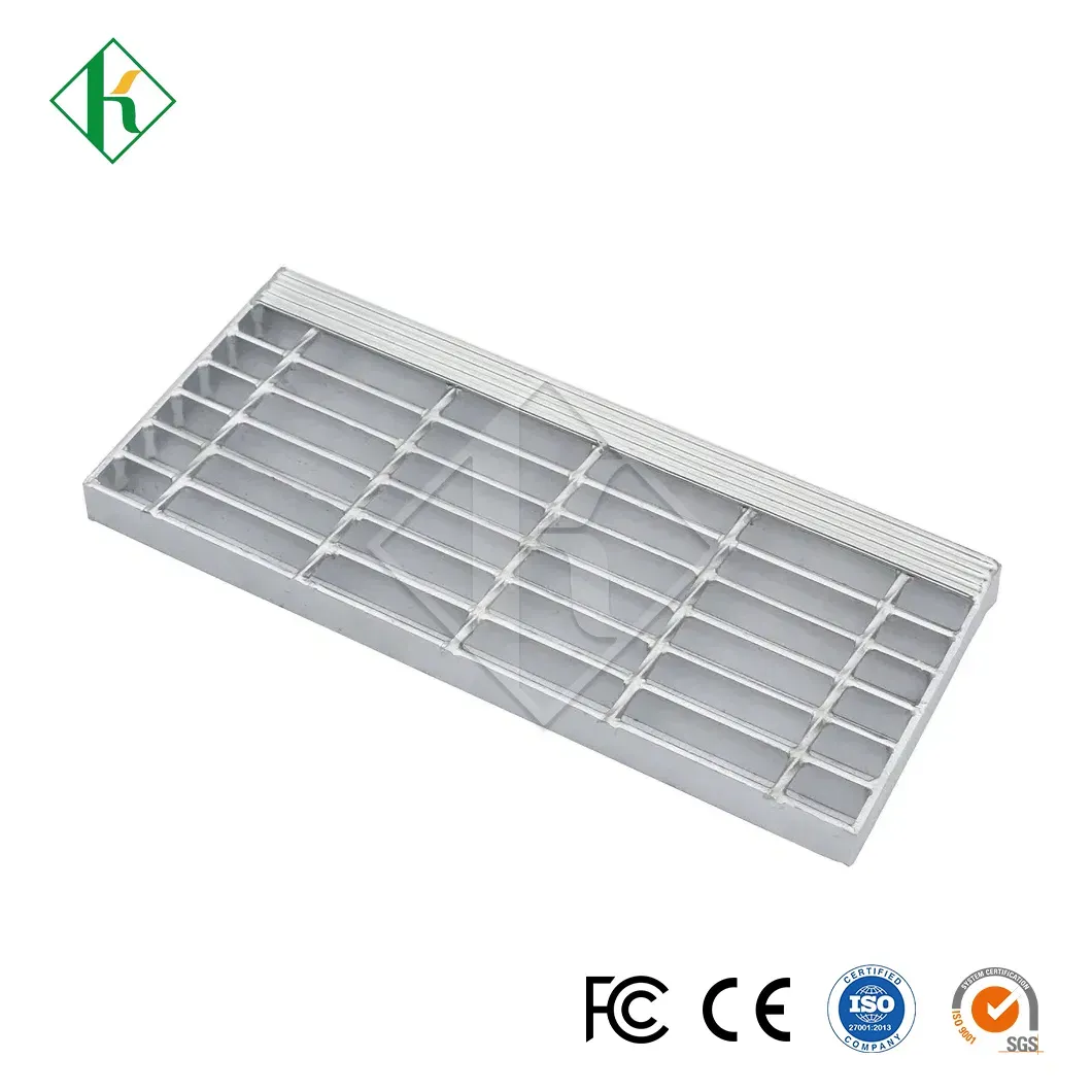 Anti-Slip Steel Stair Treads - Kaiheng Checker Plate Safety Grating T3 Type