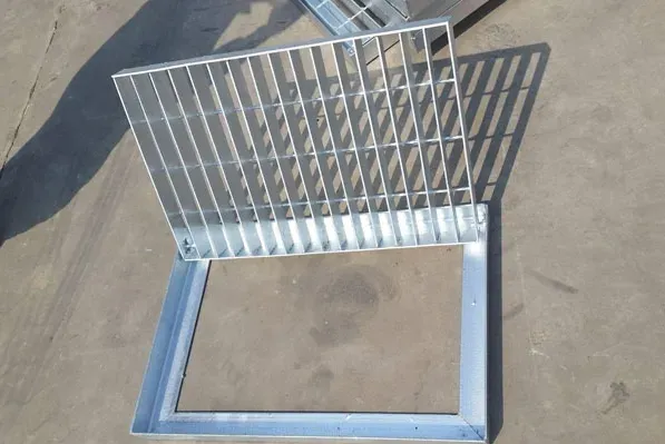 Durable Galvanized Mild Steel Grating for Sidewalk Trench Drains ...