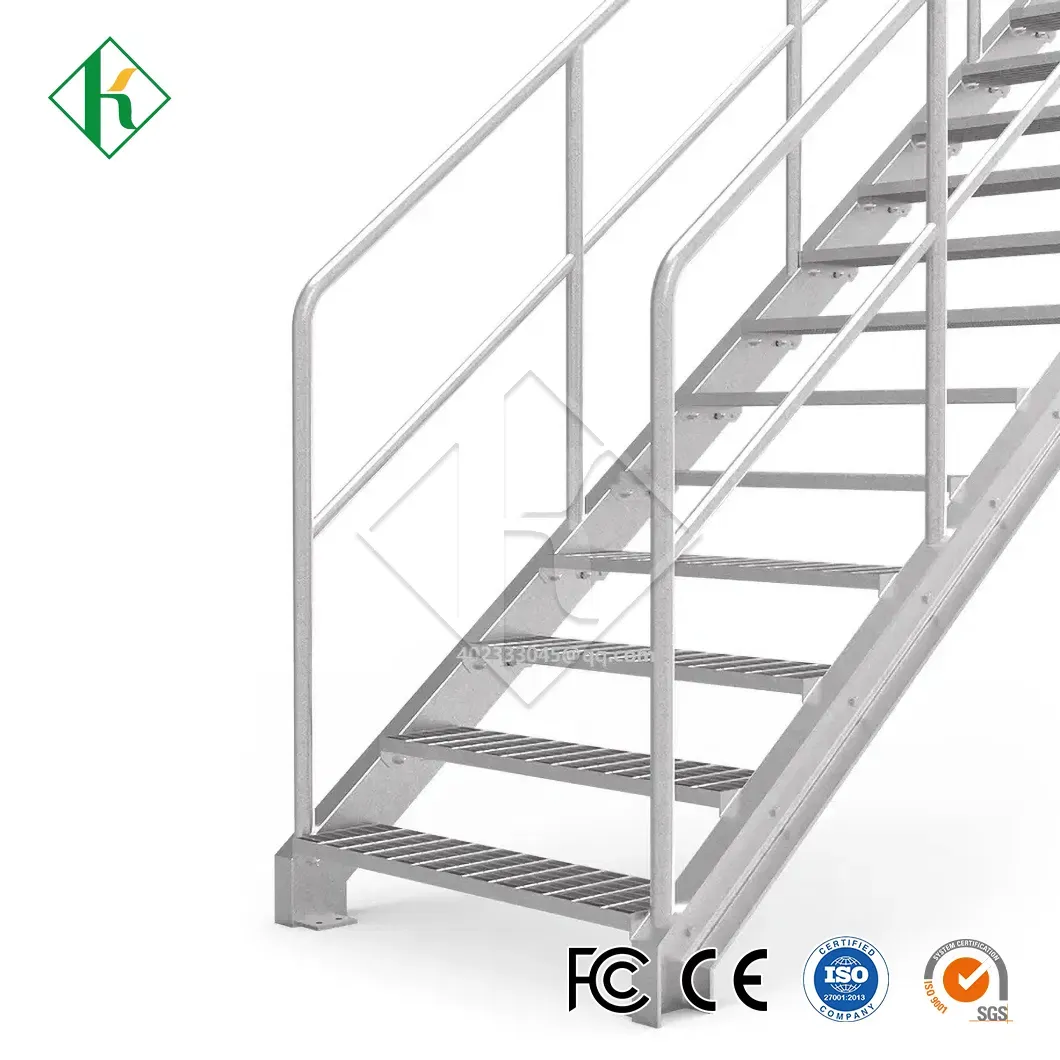 Durable Kaiheng Black Steel Grating Stair Treads - HDG Metal Bar ...