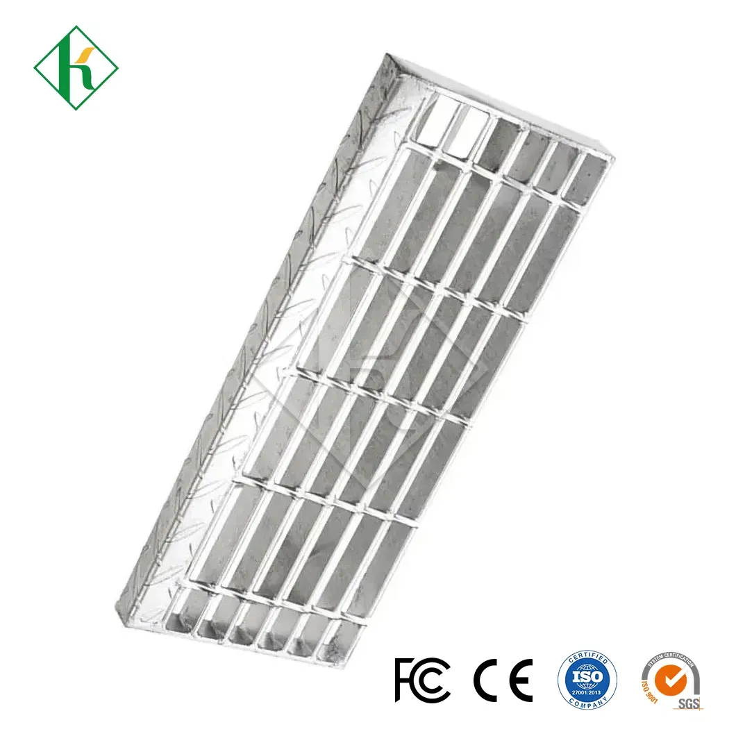 Anti-Slip Steel Stair Treads - Kaiheng Checker Plate Safety Grating T3 Type