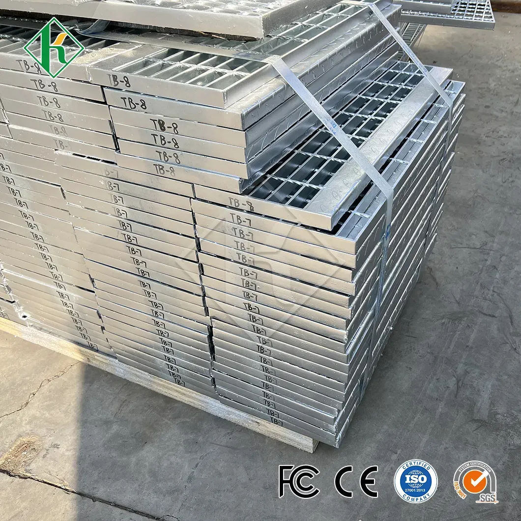 Buy Serrated Steel Grating Stair Treads | Kaiheng T2 Type Industrial ...