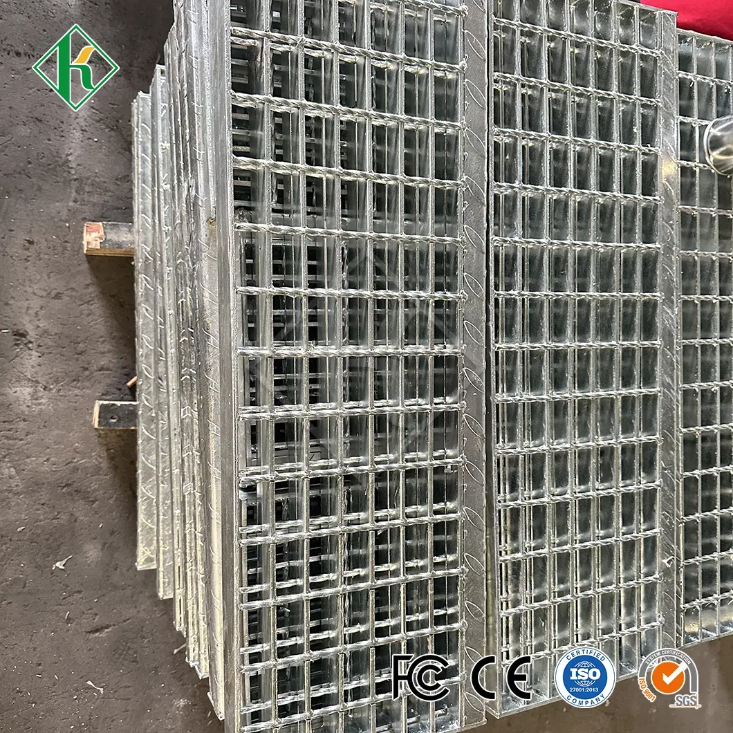 Buy Serrated Steel Grating Stair Treads | Kaiheng T2 Type Industrial ...