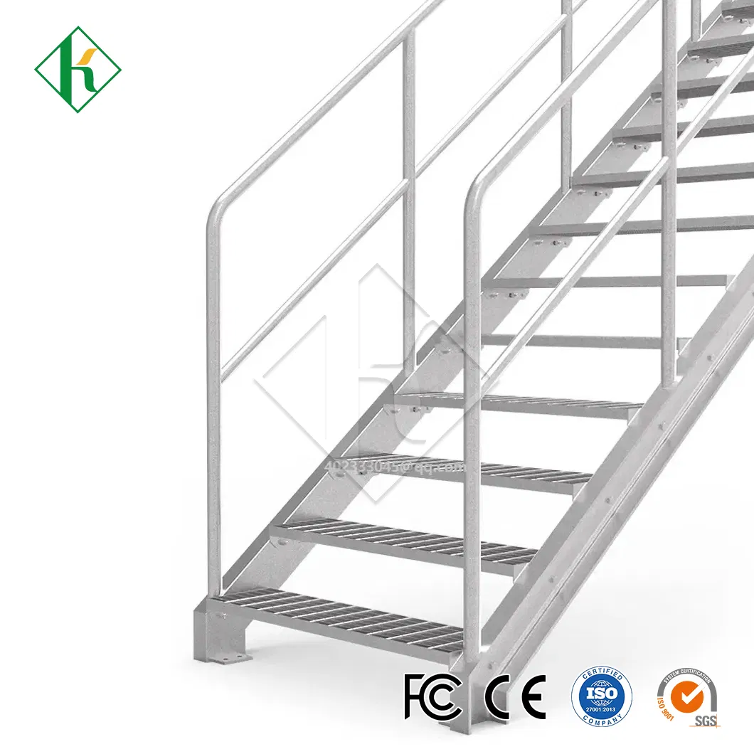 Anti-Slip Galvanized Steel Stair Treads - Durable Welding Treads for Safety