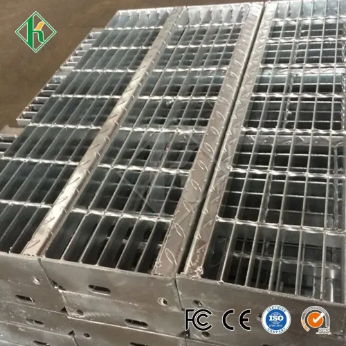 Anti-Slip Steel Stair Treads - Kaiheng Checker Plate Safety Grating T3 Type
