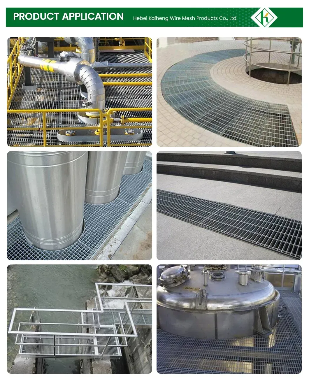 Galvanized Steel Bar Grating for Chemical Plants - 100mm Serrated Metal ...