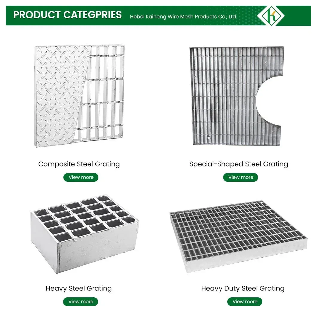 Galvanized Steel Bar Grating for Chemical Plants - 100mm Serrated Metal ...