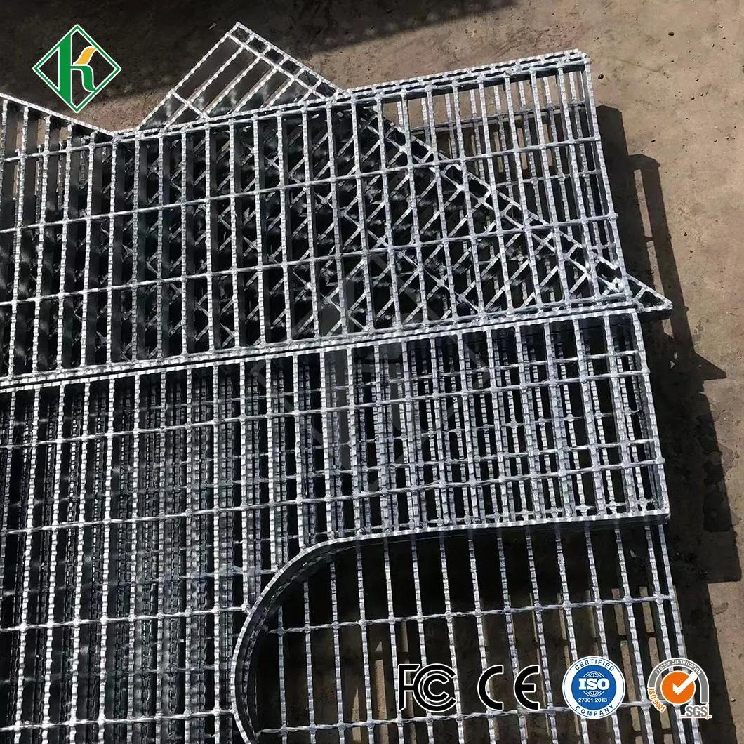 Galvanized Steel Bar Grating for Chemical Plants - 100mm Serrated Metal ...