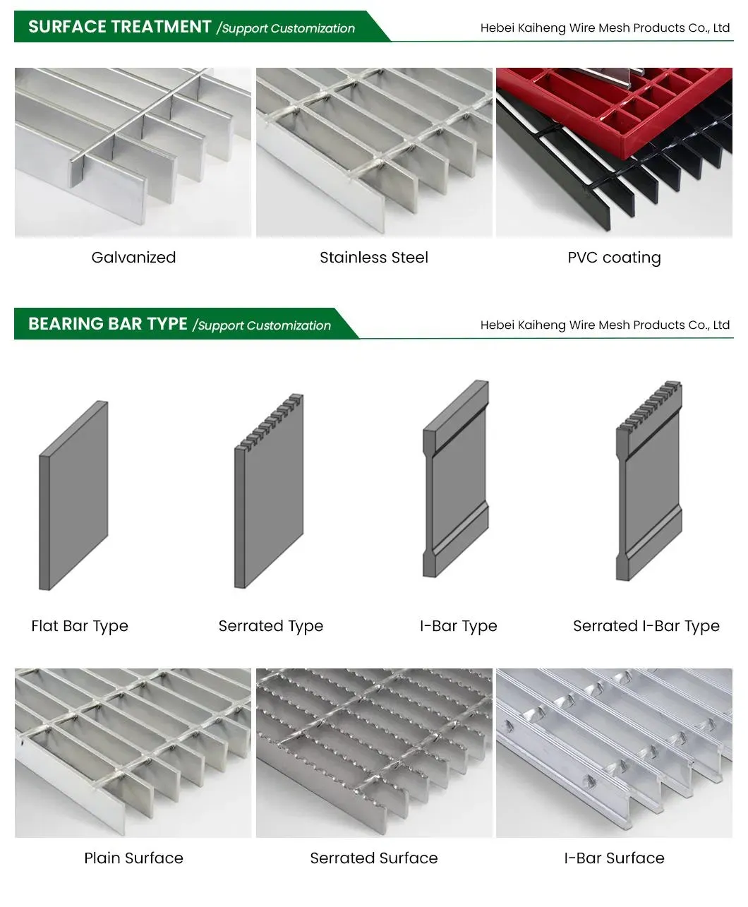 Premium Kaiheng Steel Bar Grating for Decorative Prefabricated ...