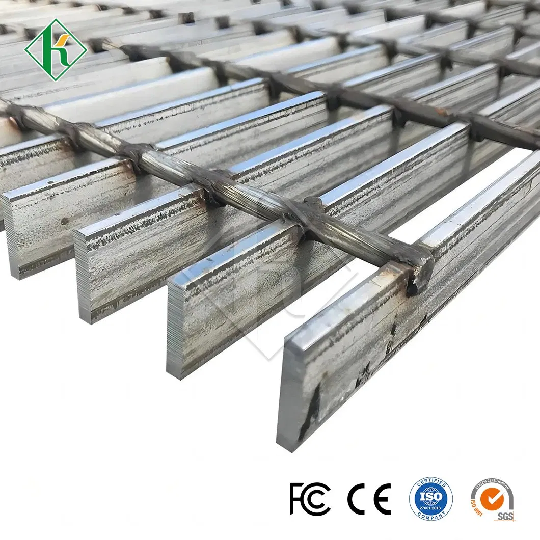 Durable Removable Galvanized Steel Grating - Serrated Metal Bar ...
