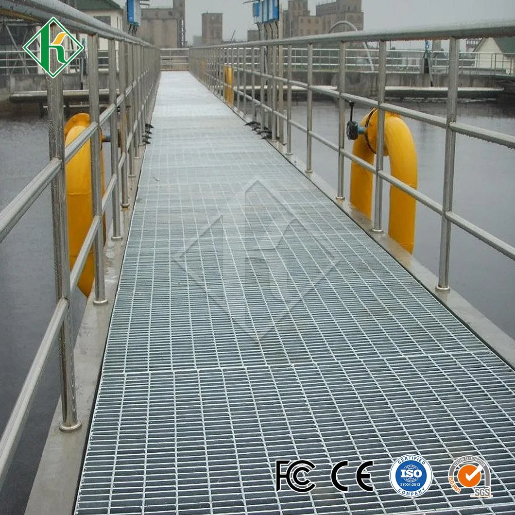 Durable Stainless Steel Kick Plate & Bar Grating for Offshore Platforms
