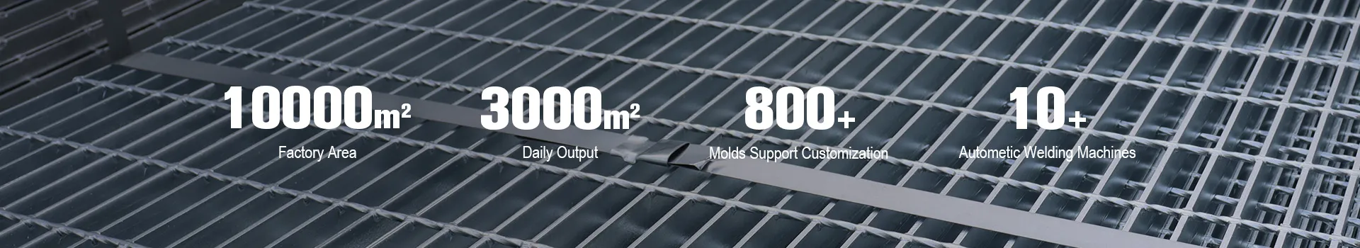 Platform steel grid plate
