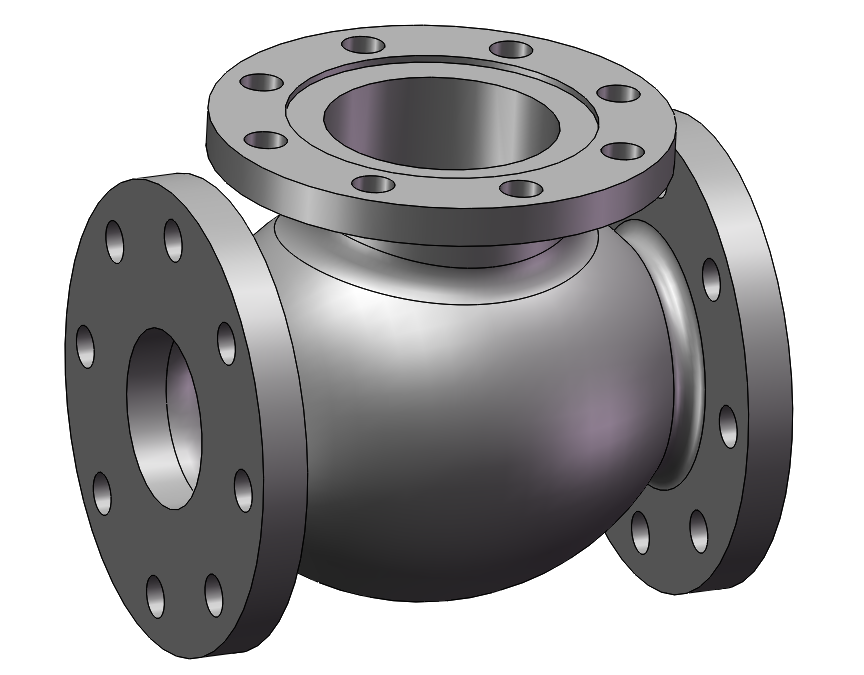 Stainless steel check valve body, Carbon steel check valve body