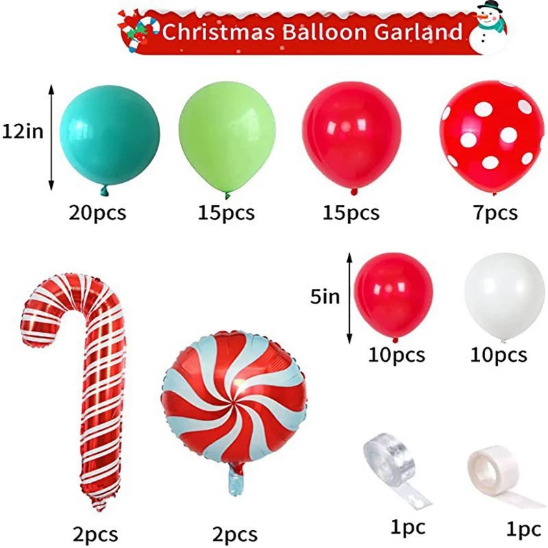 Christmas Balloon Garland