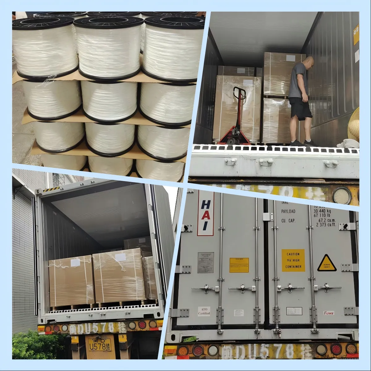 0.5-0.9mm High Wear-resistant Polyester Monofilament for Spiral Mesh