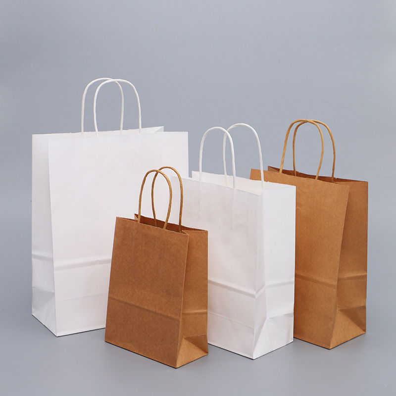 Sturdy Kraft Paper Bag with Handle: Ideal for Shopping & Gifting