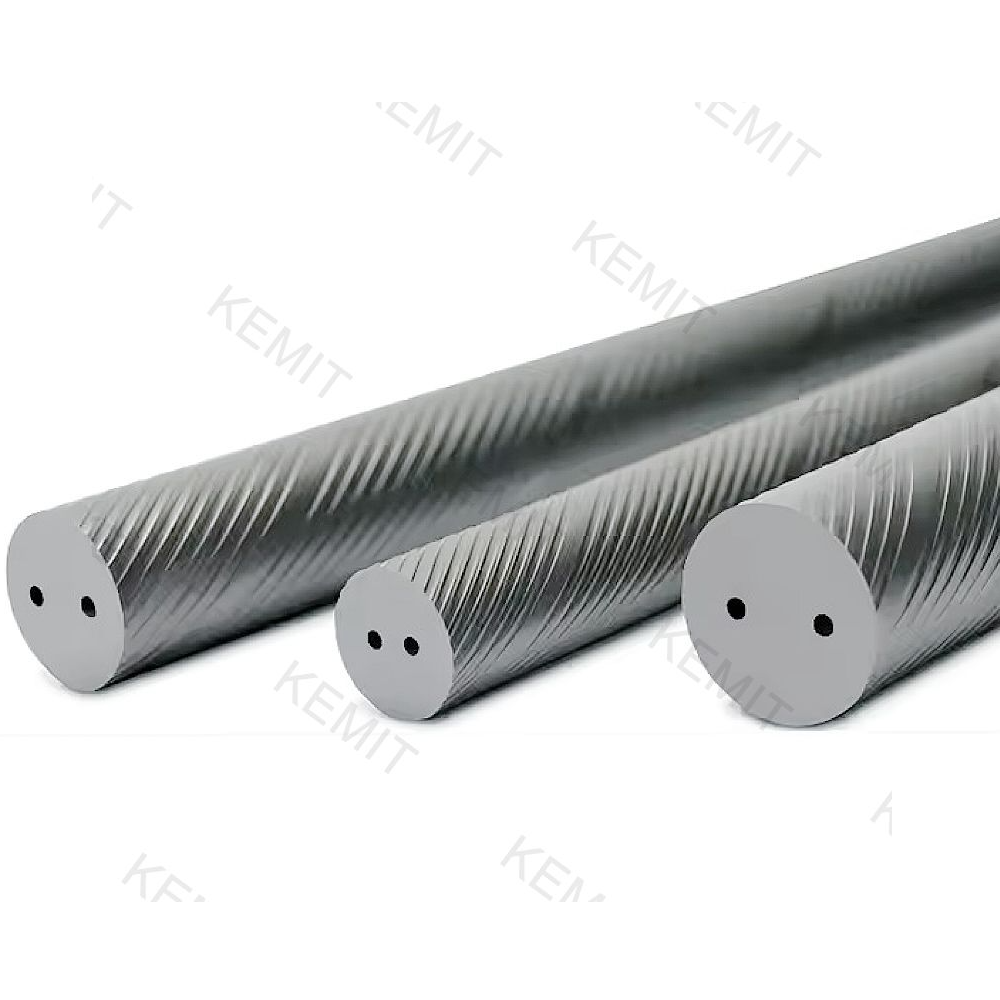Tungsten Carbide Rods with Two Holes Helix 40°