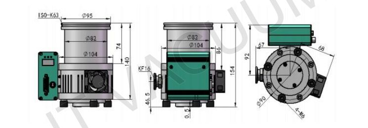 Magnetic Levitation Turbomolecular Pump, High Vacuum Pump
