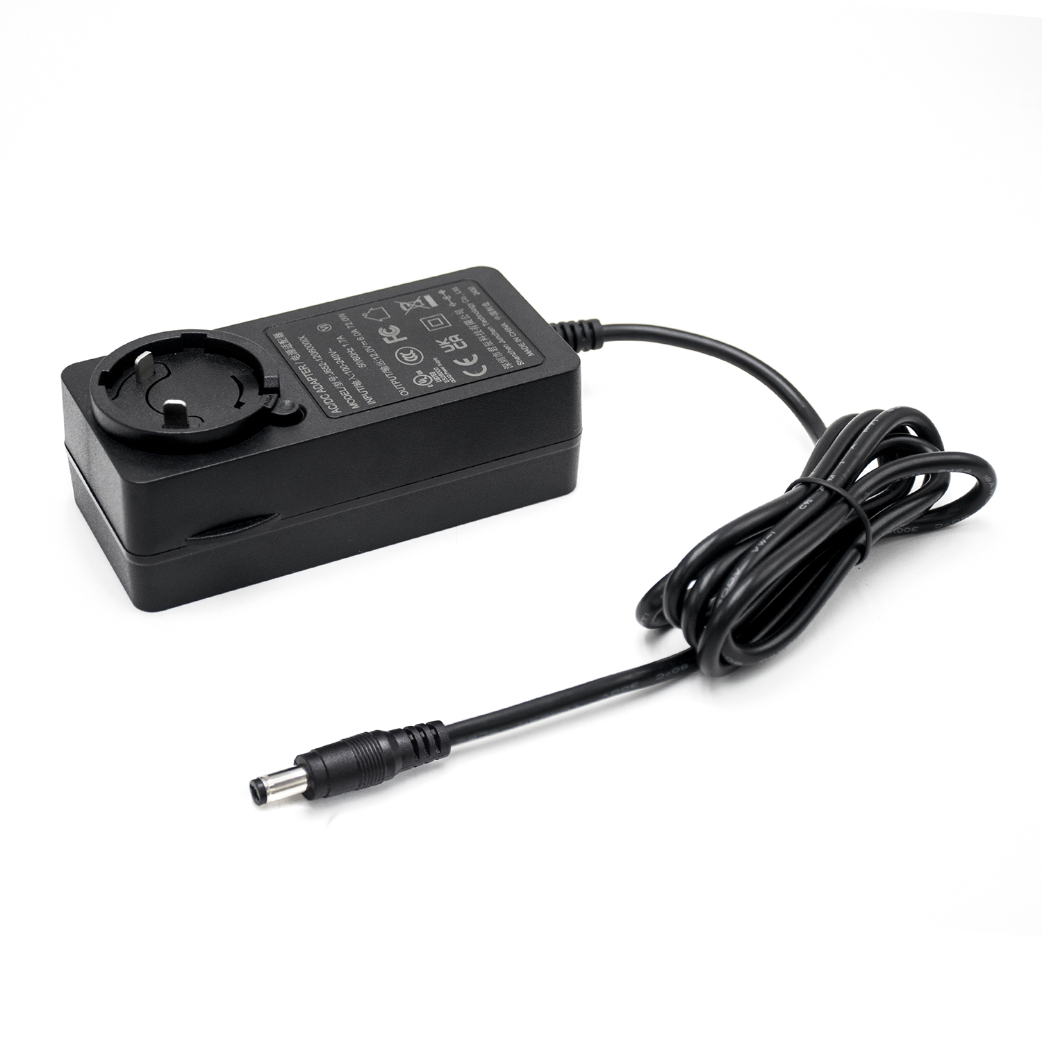 12v 6a 24v 3a 72W, Interchangeable Input Blades, Wall Plug Adapter